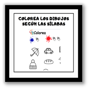 COLOREA SEGÚN LAS SÍLABAS - Vivencias con maestricas